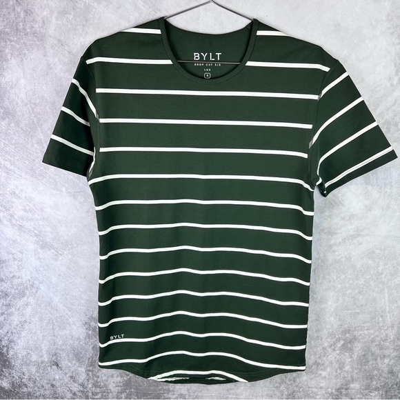 BYLT Basics | Shirts | Bylt Basics Drop Cut Lux Stripped Shirt | Poshmark
